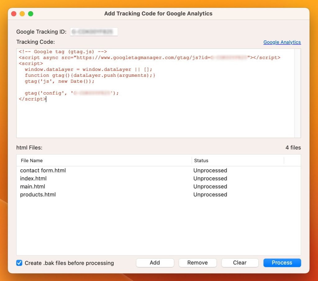 Add Google Analytics Code - René Rosendahl Software